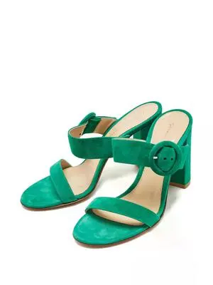GIANVITO ROSSI Buckle Strap Suede Sandals