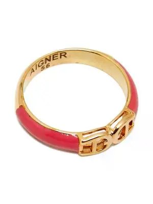 AIGNER Enamel Logo Ring