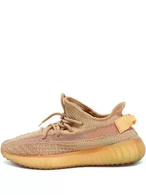 ADIDAS X YEEZY Knitted Lace-up Sneakers - Orange
