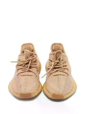 ADIDAS X YEEZY Knitted Lace-up Sneakers - Orange