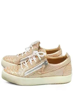 GIUSEPPE ZANOTTI Frankie Leather Sneakers - Gold