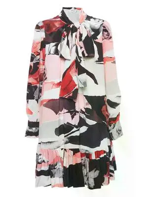 Alexander McQueen Silk Flared Mini Dress