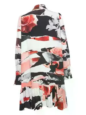 Alexander McQueen Silk Flared Mini Dress