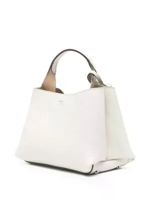 TOD'S Micro Logo-charm Tote - White