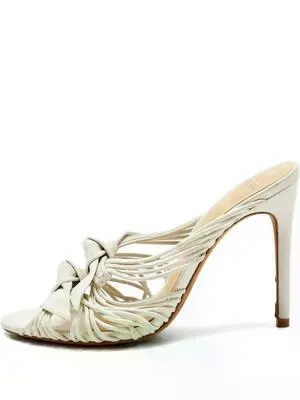 ALEXANDRE BIRMAN Dallas Strappy Bow Sandals - Neutrals