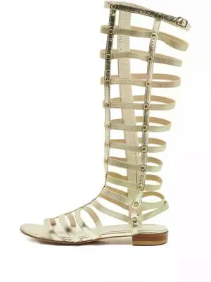 STUART WEITZMAN Gladiator Flat Sandals - Gold
