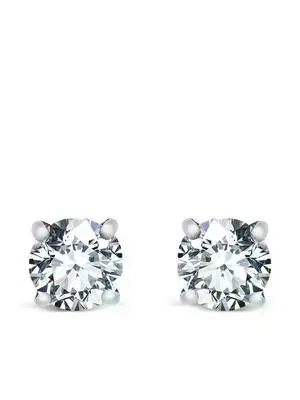 THE ROW Diamond Solitaire Stud Earrings - Silver