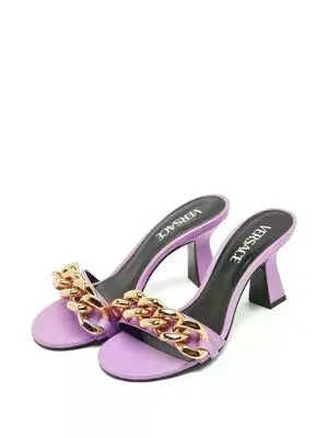 Versace Medusa Chain Leather Sandals