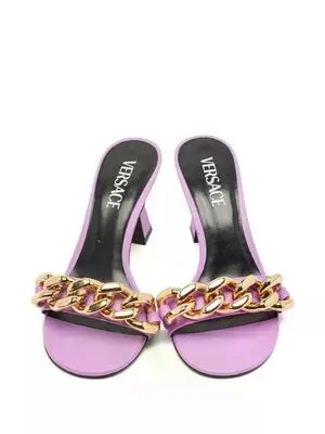 Versace Medusa Chain Leather Sandals