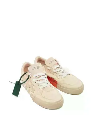 Off-White Lace-up Canvas Sneakers