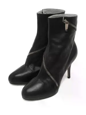 SERGIO ROSSI Leather Ankle Boots