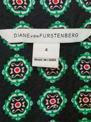 Diane Von Furstenberg Geometric-print Silk Jumpsuit