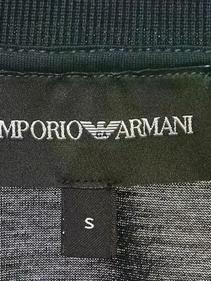 Emporio Armani Zip Pattern Polo Shirt
