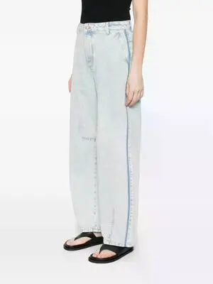 HERSKIND Buttoned Wide-leg Jeans