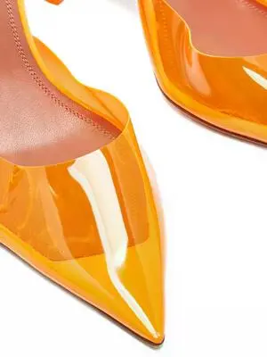 Amina Muaddi Pointed-toe Bow Pumps