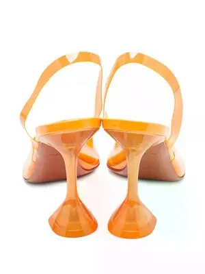 Amina Muaddi Pointed-toe Bow Pumps