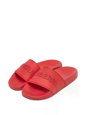 Burberry Embossed Logo Slides