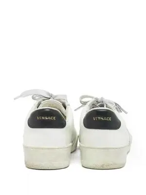 Versace Ilus Leather Low-top Sneakers