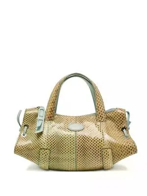 TOD'S Python Leather Tote Bag