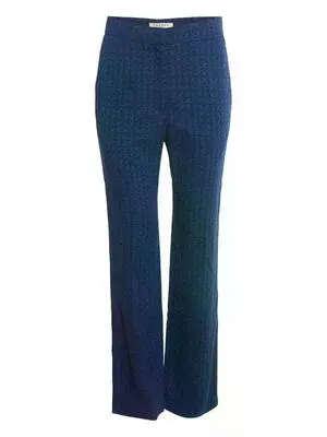 Sandro Jacquard Crepe Trousers