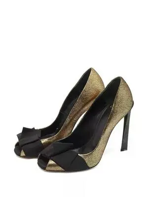 LANVIN Bow Peep-toe Pumps