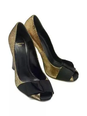 LANVIN Bow Peep-toe Pumps