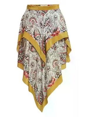 Etro Paisley Silk Skirt
