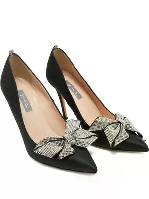 Sjp By Sarah Jessica Parker Crystal-embellished Stiletto Pumps - Black