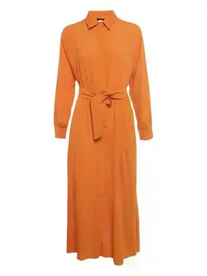 Max Mara Tie-belt Midi Dress