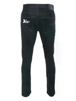 Dior Velvet Jeans With Logo