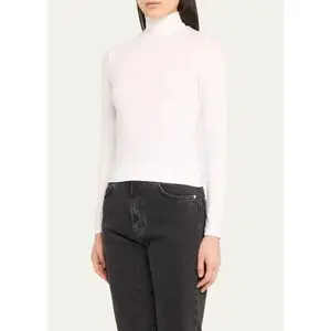 Majestic Filatures Soft Touch Mock Turtleneck Top - Black