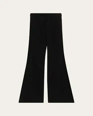 SERGIO HUDSON Velvet Stripe Crepe Trousers
