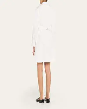 Alaïa Cummerbund Mini Shirtdress