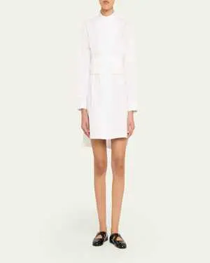Alaïa Cummerbund Mini Shirtdress