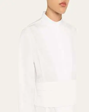 Alaïa Cummerbund Mini Shirtdress