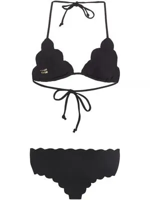 Marysia Scalloped Trim Bikini Set