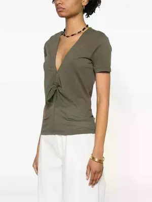 Loewe Knot Detail V-neck T-shirt