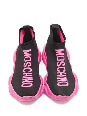 Moschino Logo Hi-top Sneakers