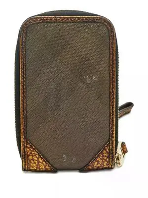 Burberry Coated Canvas Wristlet