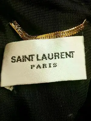 Saint Laurent Velvet Crystal Bodysuit