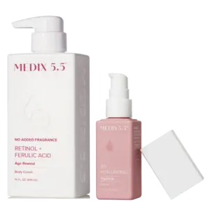 MEDIX 5.5 Refine + Hydrate Duo | Fragrance Free Retinol Body Cream, 3% Hyaluronic Acid Serum - One-color