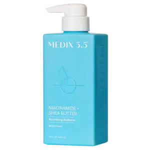 MEDIX 5.5 Niacinamide Body Lotion Brightening Body Cream Moisturizer, Fragrance Free, 15 Fl Oz - One-color