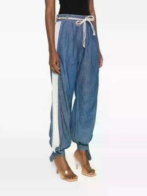 Zimmermann Drawstring-fastening Trousers With Lace Embellishment