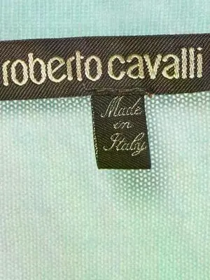 Roberto Cavalli V-neck Long-sleeve Top