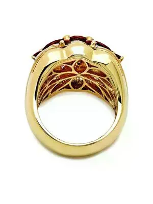 JEWELS AFICIONADO 18k Yellow Ruby And Diamond Ring