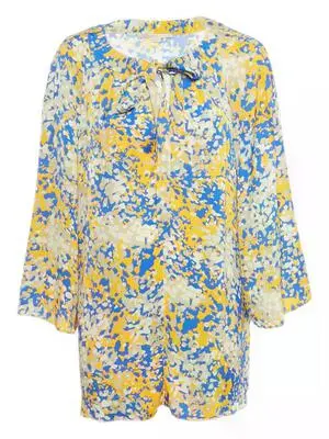 Stella McCartney Printed Tie Neck Blouse