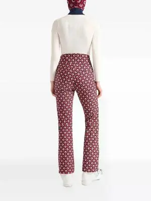 Fusalp Diana Patterned Zip Ski Pants - Red