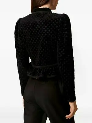 TWINSET Embroidered Velvet Jacket