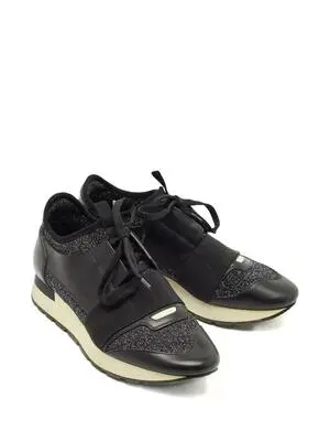 Balenciaga Race Runner Lace-up Sneakers - Black