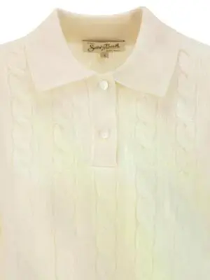 MC2 SAINT BARTH Cable-knit Polo Shirt